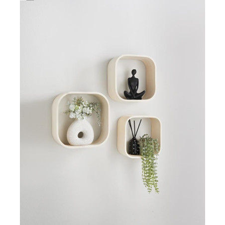 3 etageres coins arrondis