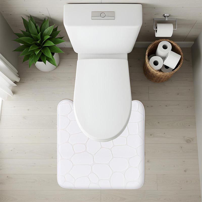 Tapis contour blanc