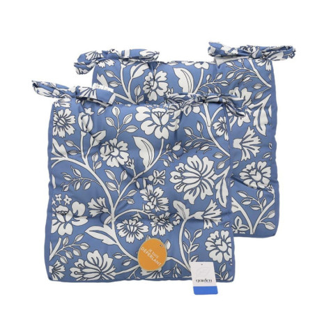 Coussin de chaise rustic bleu