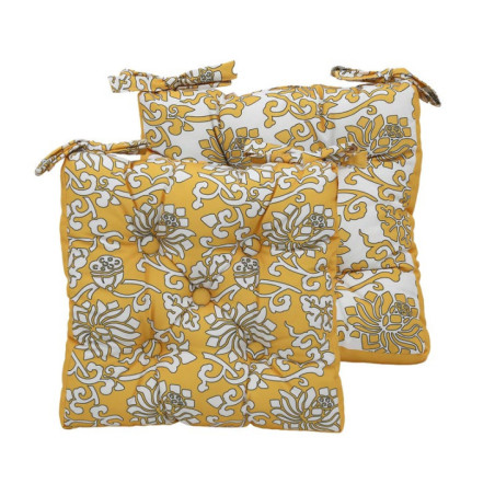 Coussin de chaise rustic jaune