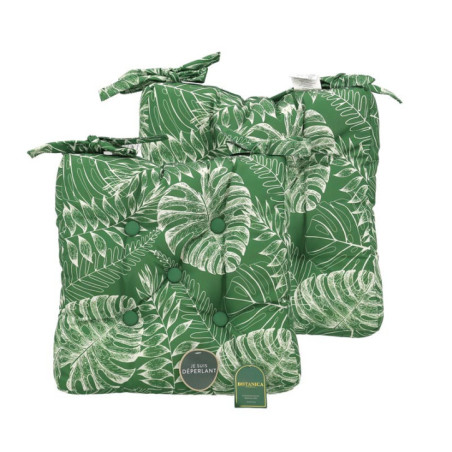Coussin de chaise tropical vert