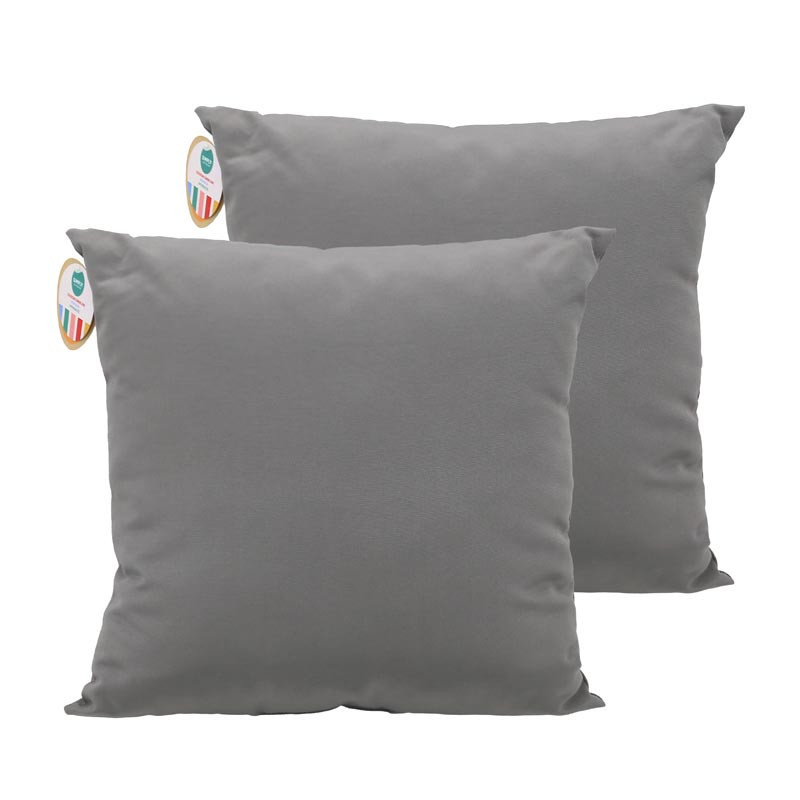 Coussin carre uni anthracite