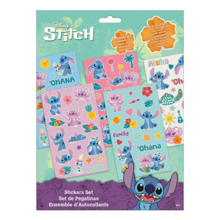 Stickers adhesifs stitch x4 feui