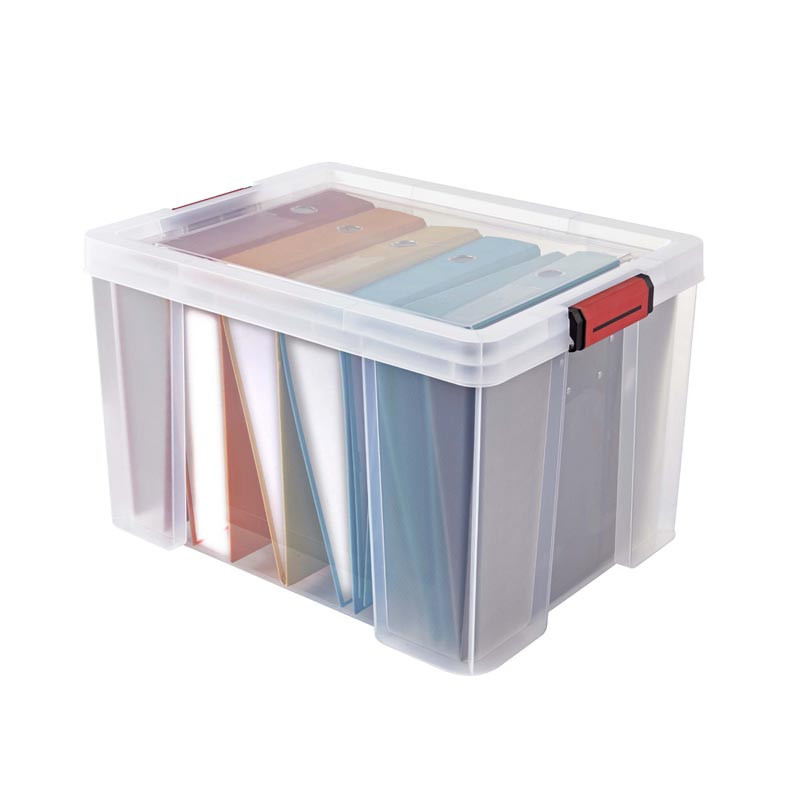 Bac 45l clip'n store transparent