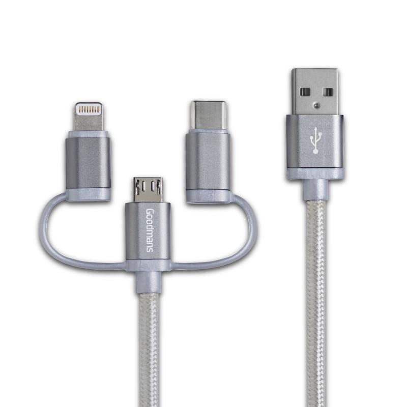 Cable usb universel 3 en 1 3m