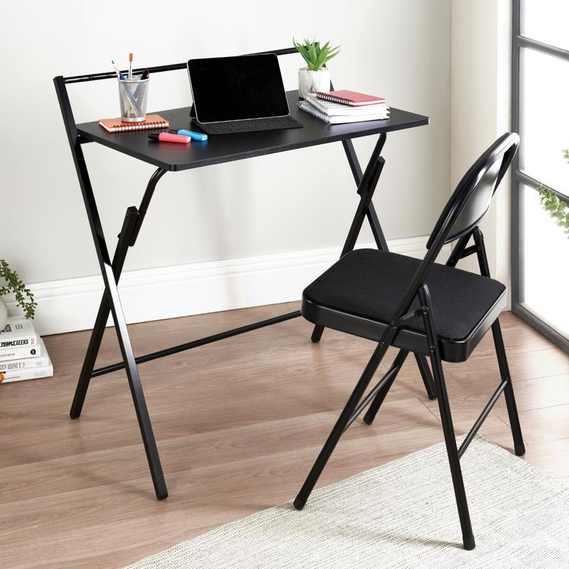 Bureau pliant noir